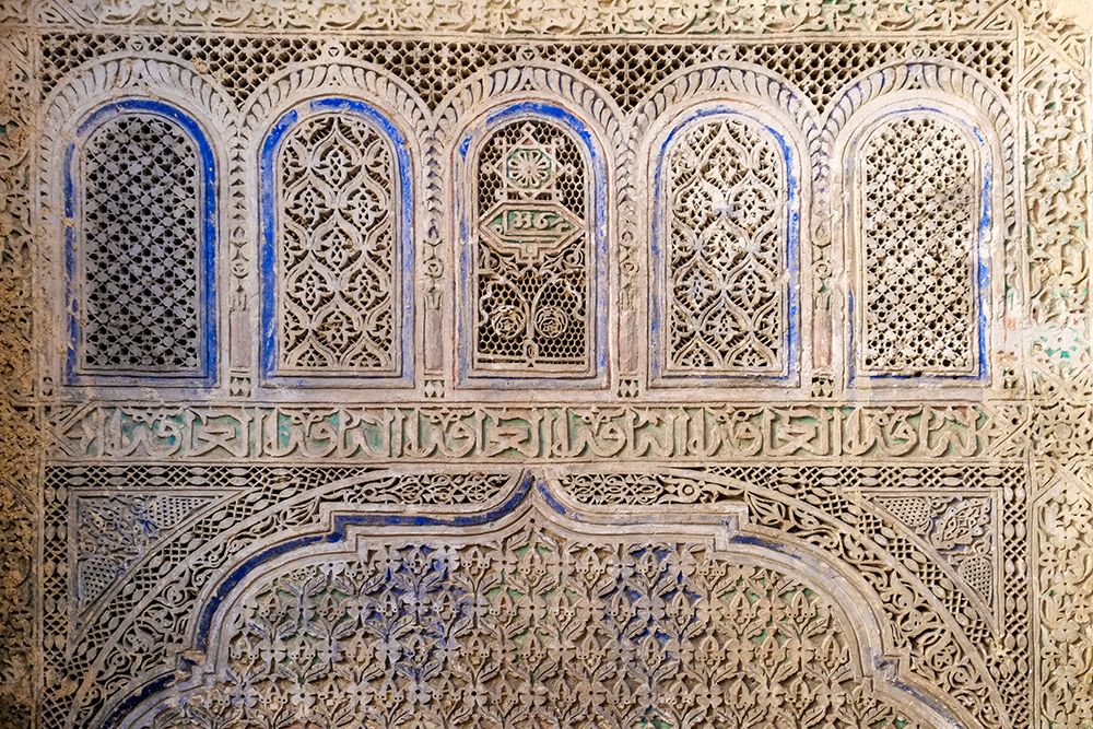 Fes-Morocco Beautiful hand carved plaster detail-Moorish design ...