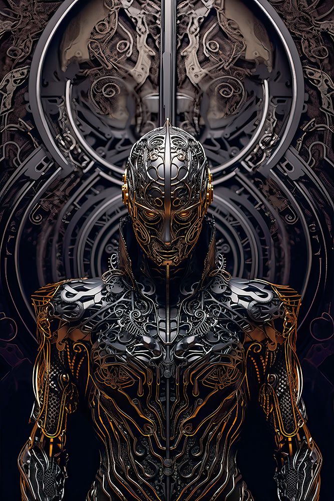 Alien cyborg. AI Generated. - Partners Art & Framing