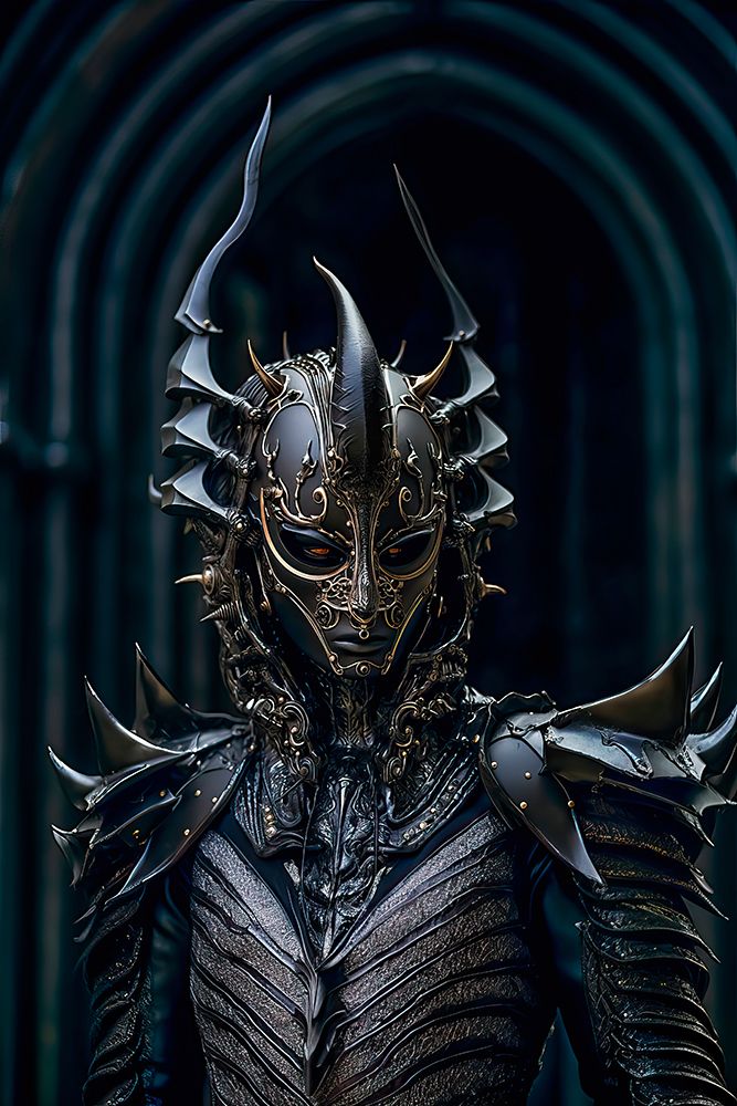 Alien warrior in armor. AI Generated. - Southside Gallery