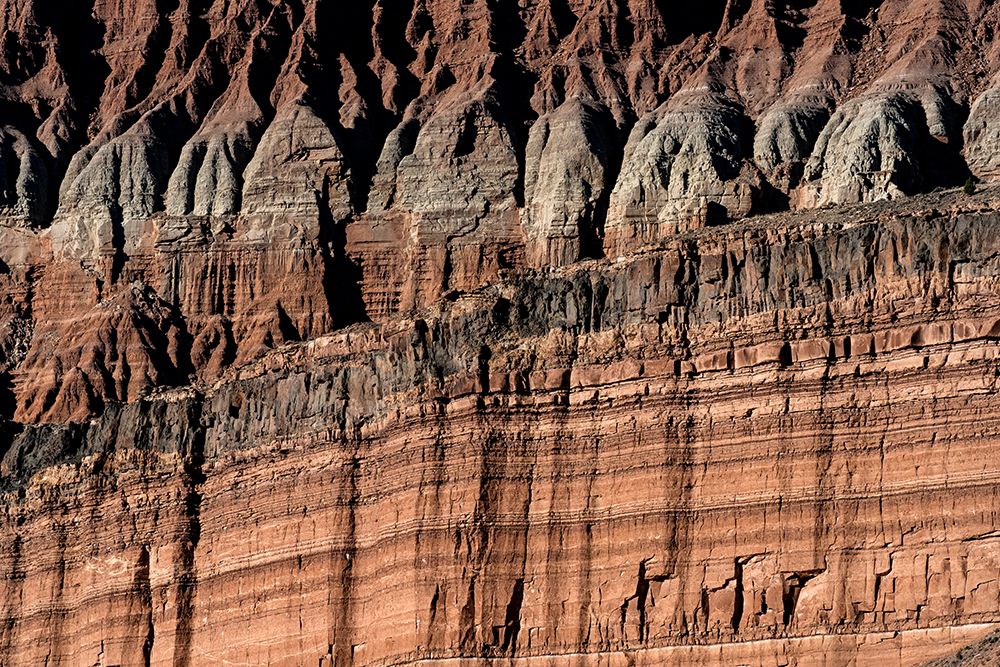 USA-Utah. Sedimentary layers-sandstone-Cathedral Valley-Capitol Reef ...